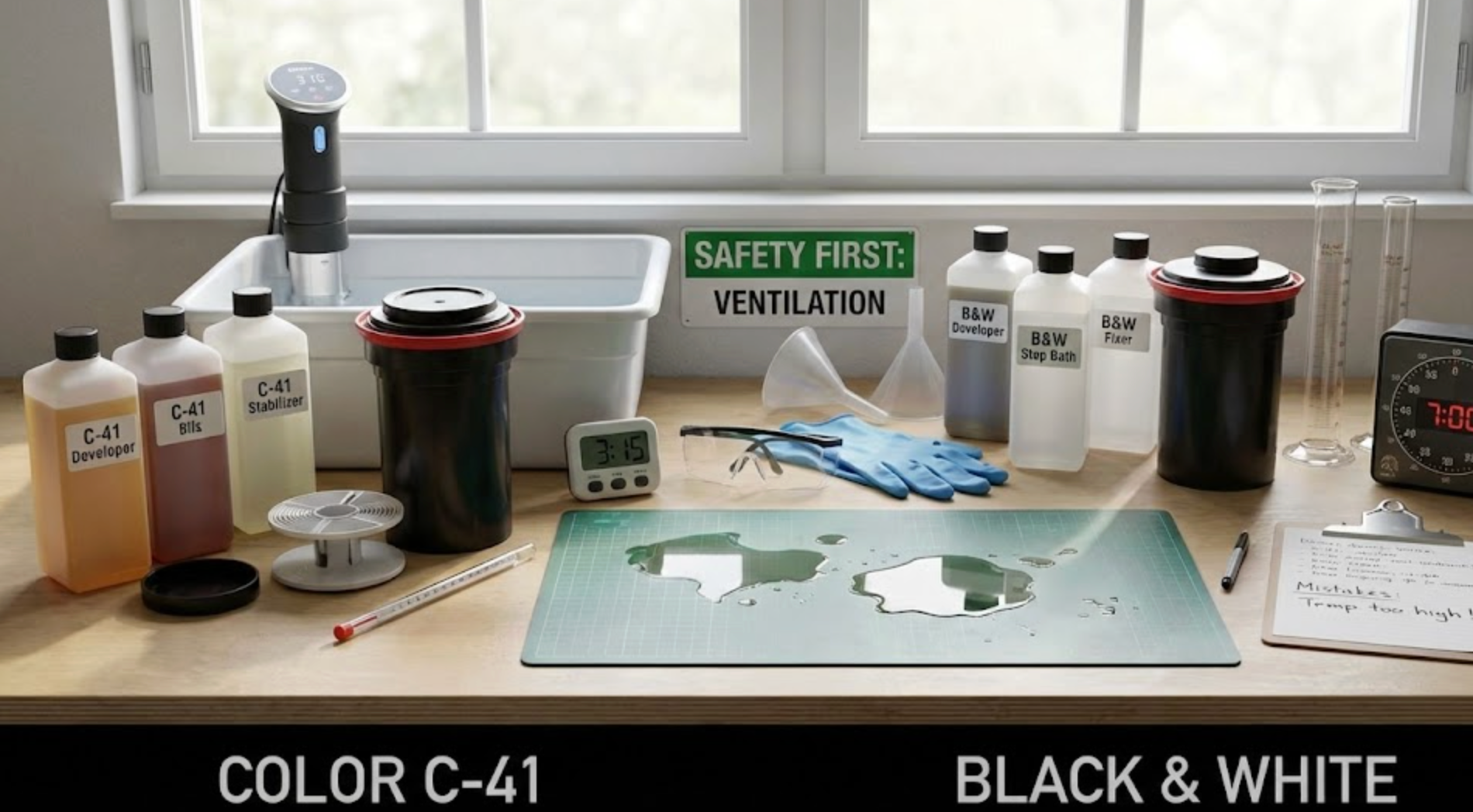 Film Developing Chemicals: What Do You Need for Color (C-41) and Black ...