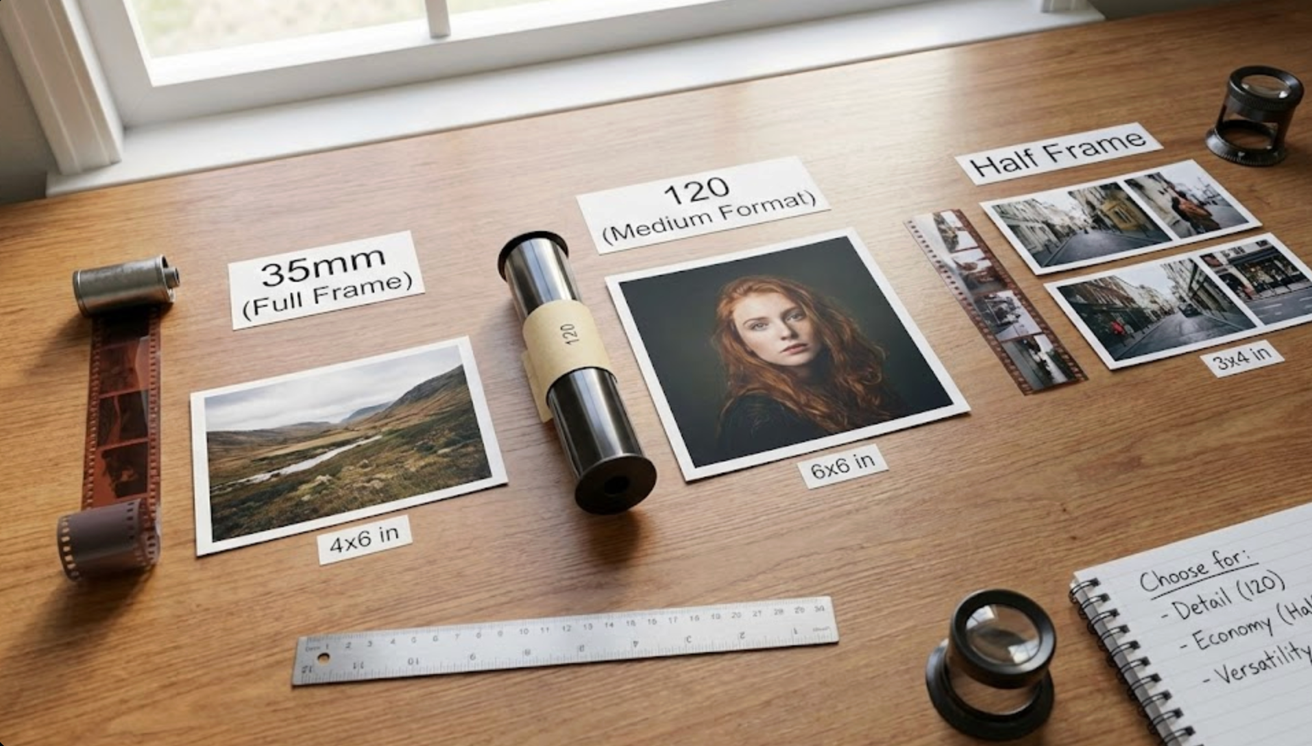 Film Sizes Explained: 35mm / 120 (Medium Format) / Half Frame + What I ...